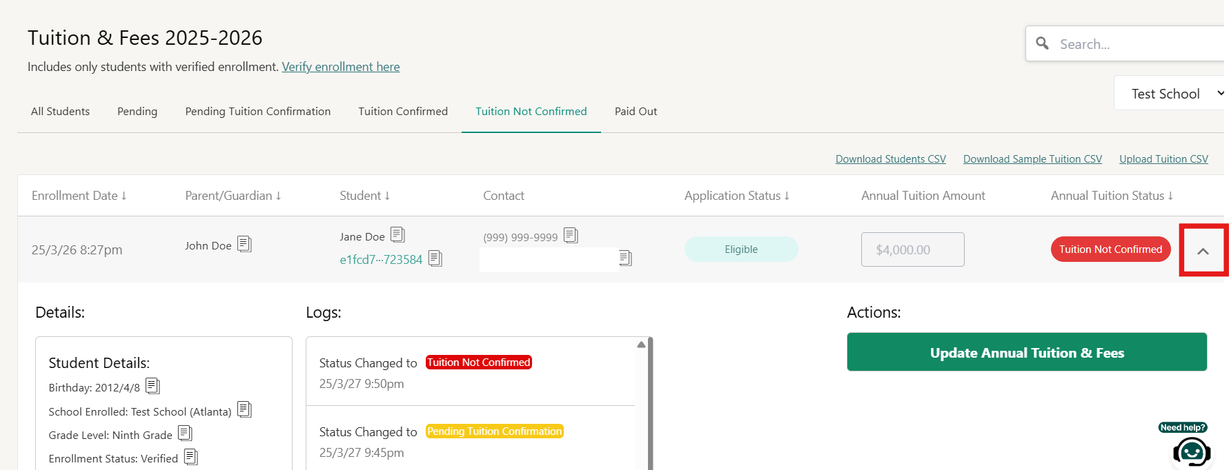 How to Update Tuition & Fees for UFA Students – Odyssey