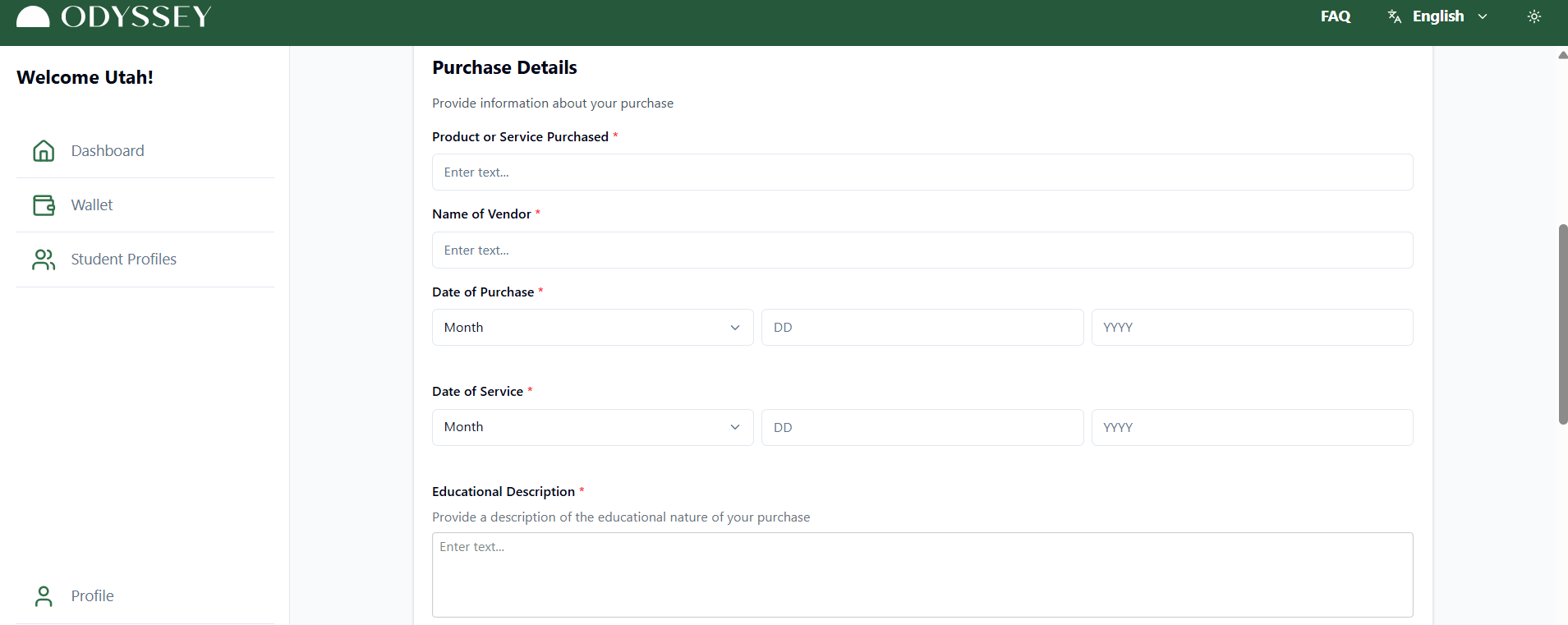 How to Add Your Bank Account and Submit a Reimbursement Request – Odyssey