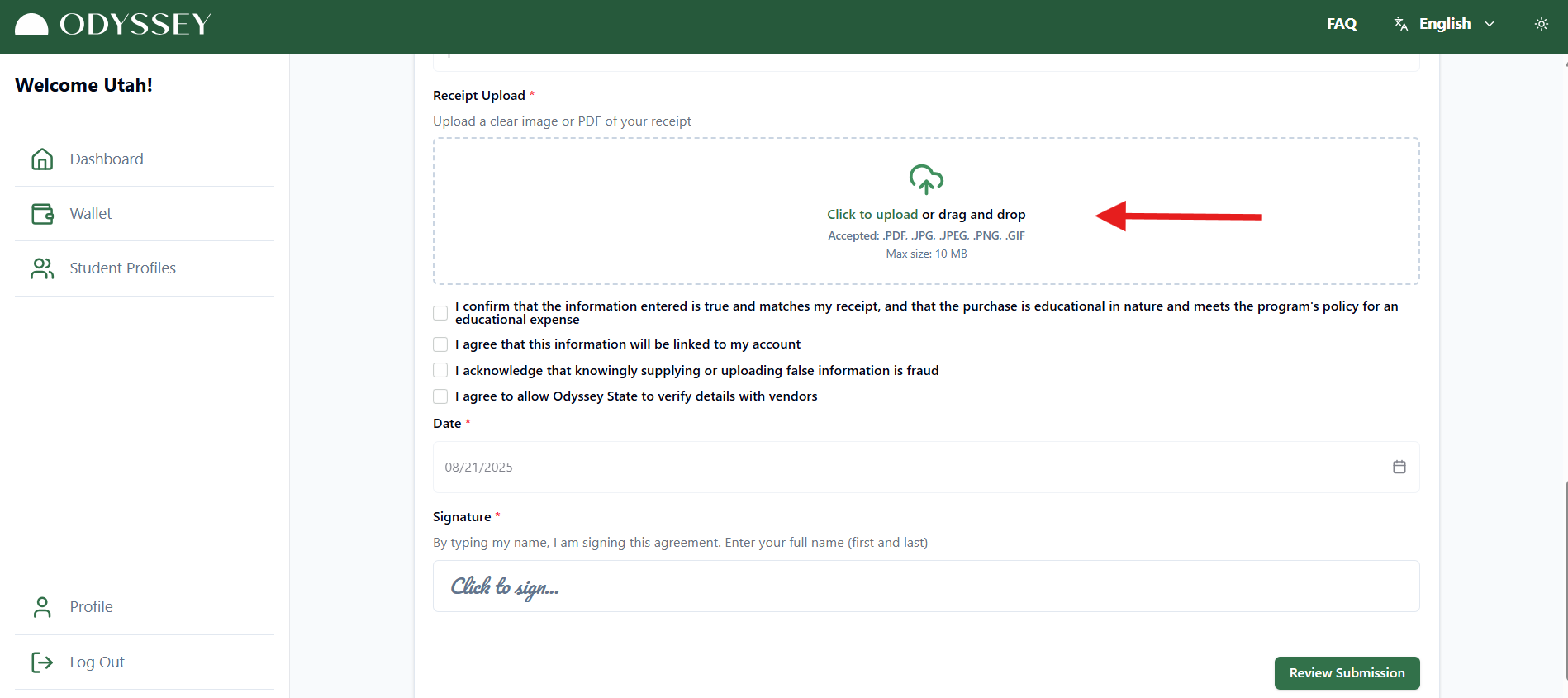 How to Add Your Bank Account and Submit a Reimbursement Request – Odyssey