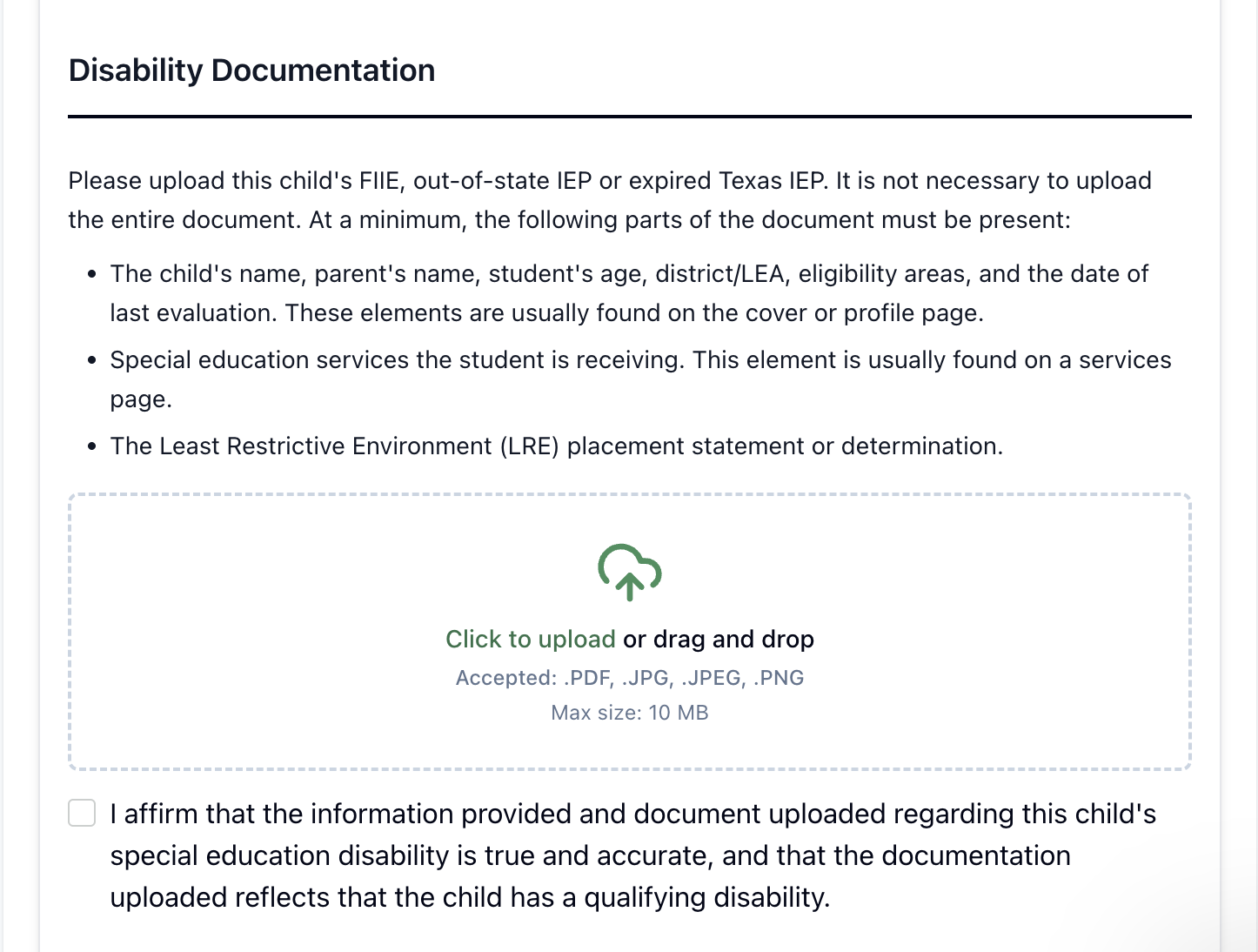 Adding IEP to Student Application – Odyssey