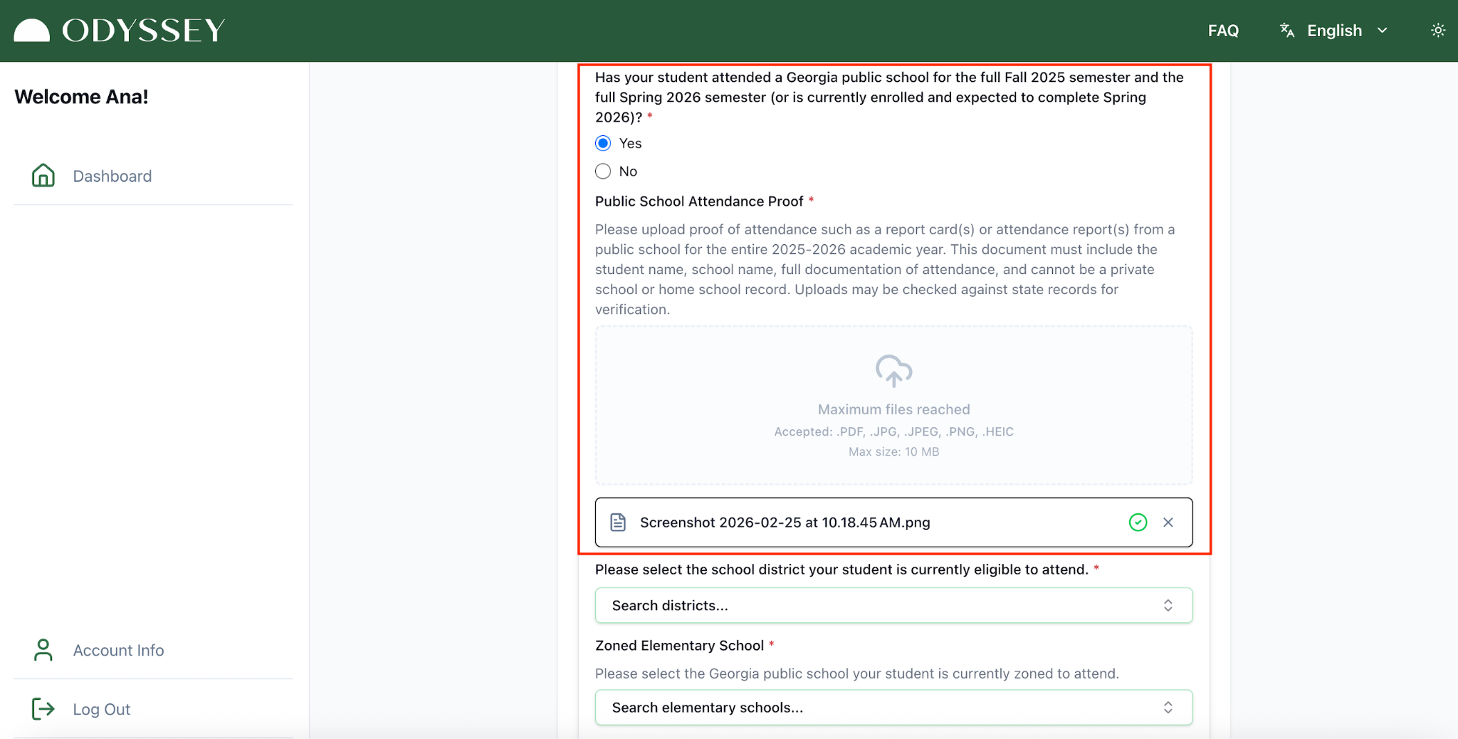 Georgia Promise Application Walkthrough – Odyssey