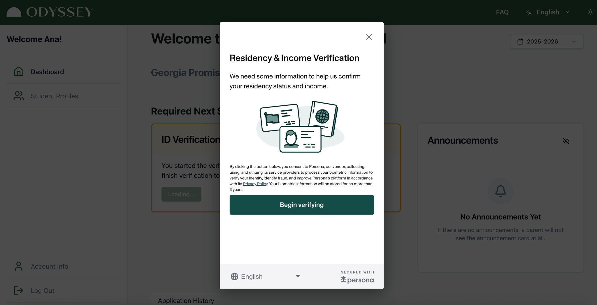 Georgia Promise Application Walkthrough – Odyssey