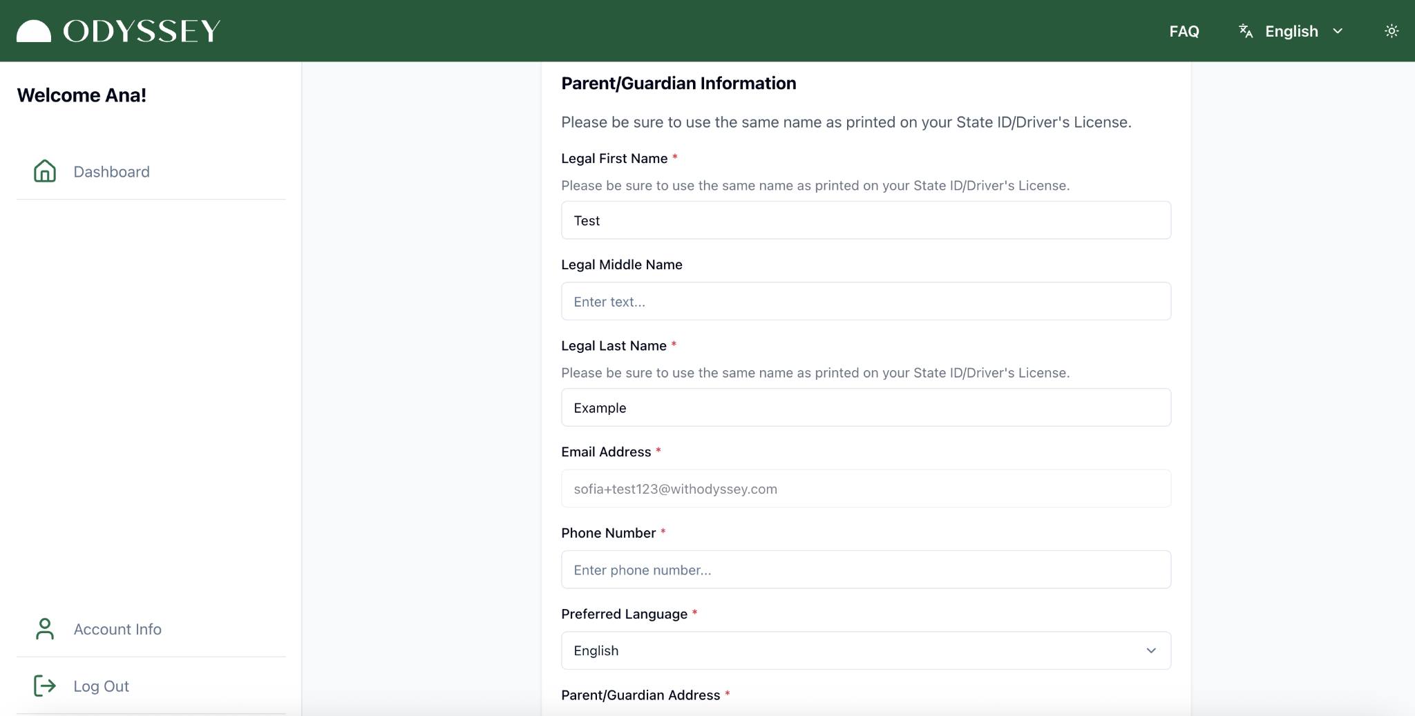 Georgia Promise Application Walkthrough – Odyssey