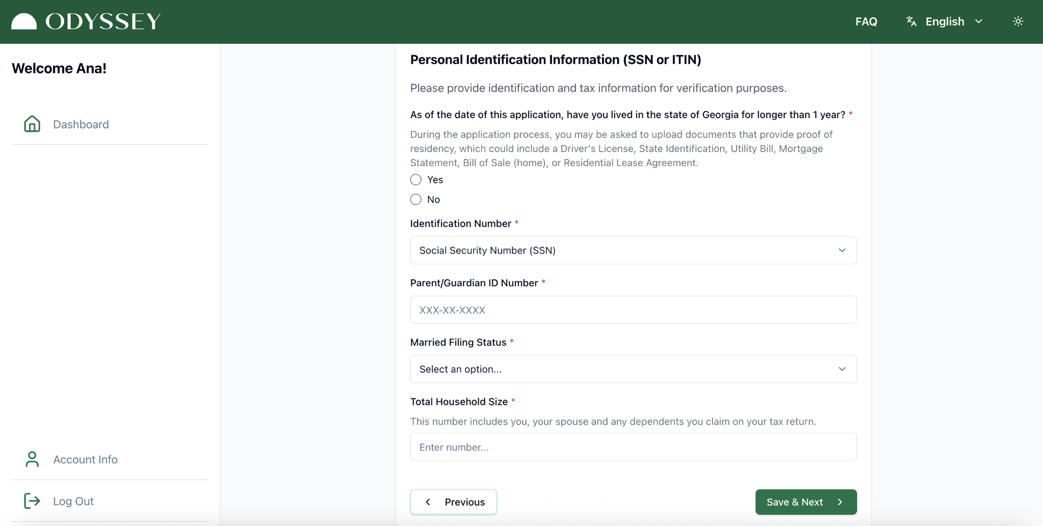 Georgia Promise Application Walkthrough – Odyssey