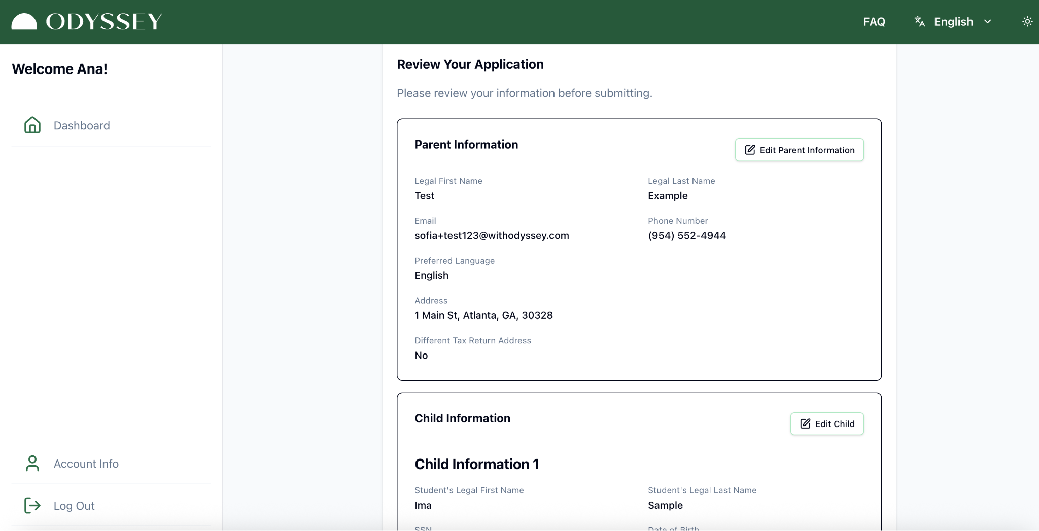 Georgia Promise Application Walkthrough – Odyssey