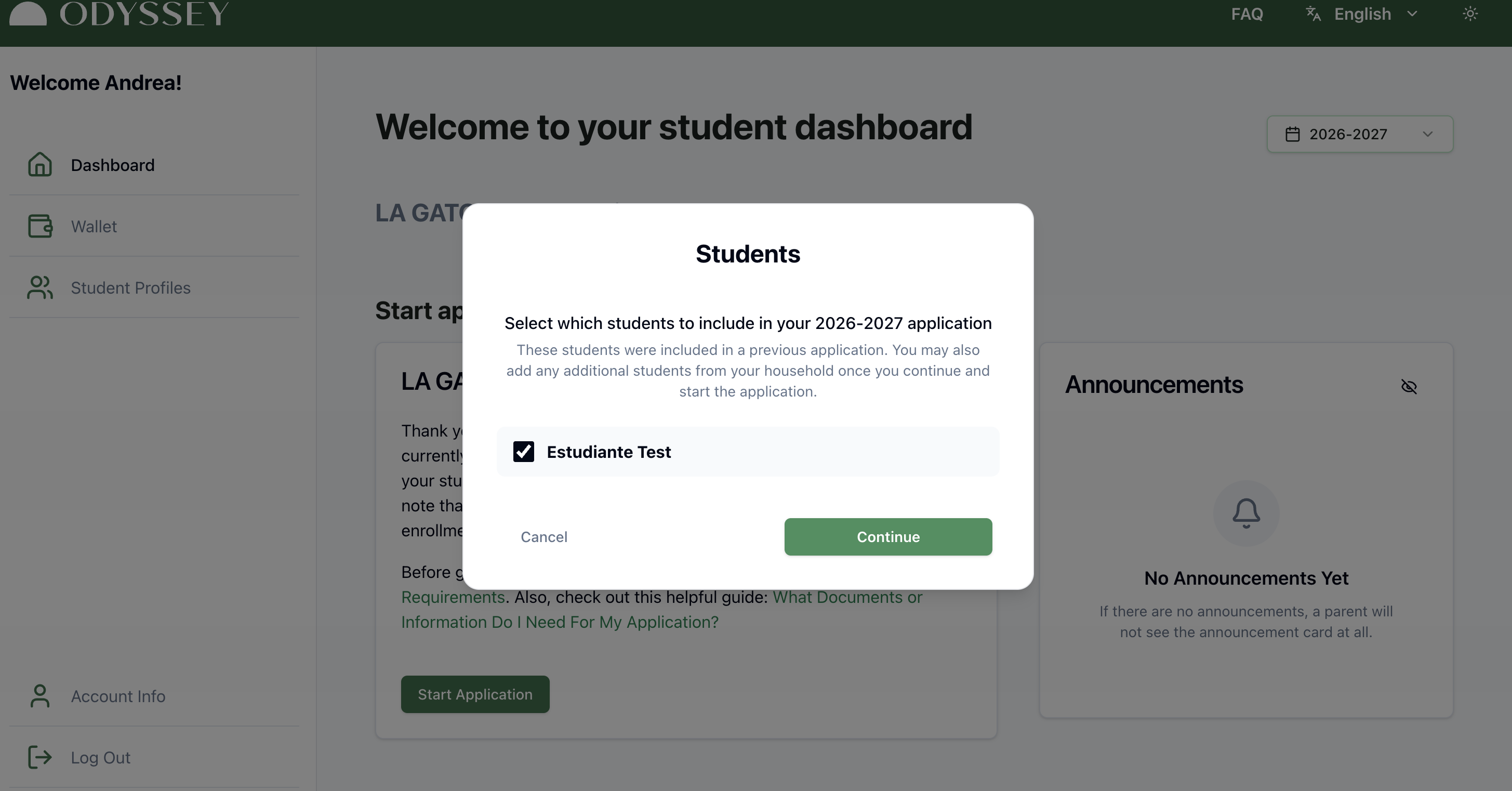 Returning Students: How to Complete the 26-27 Program Application – Odyssey