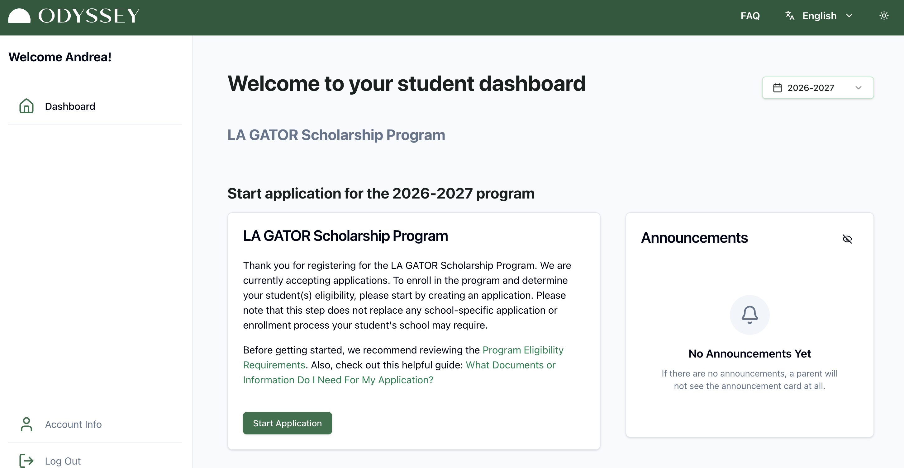 New Students: How to Complete the 26-27 Program Application – Odyssey